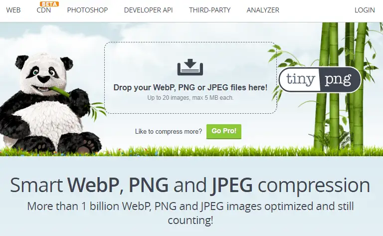 TinyPNG - 智能压缩WEBP、PNG和JPEG图片工具 - 狂人跨境